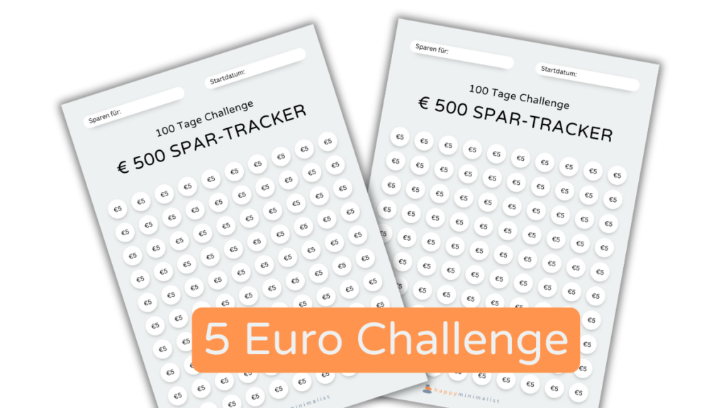 5-Euro-Challenge: Die Vorlage kostenlos als .pdf 🍀